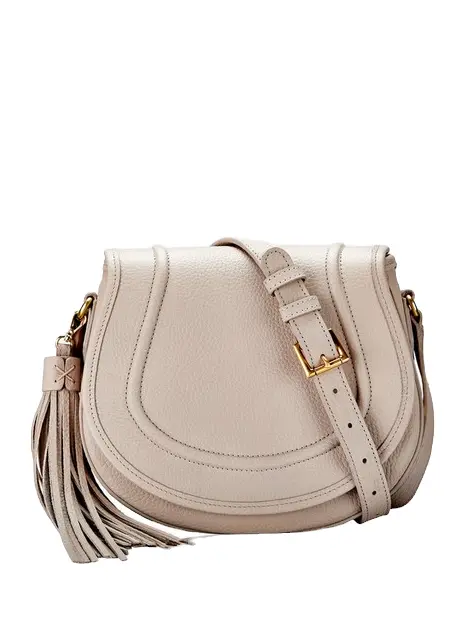 Gigi New York Jenni Saddle Bag - Natural