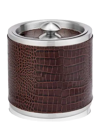 Gigi New York Leather Ice Bucket - Natural
