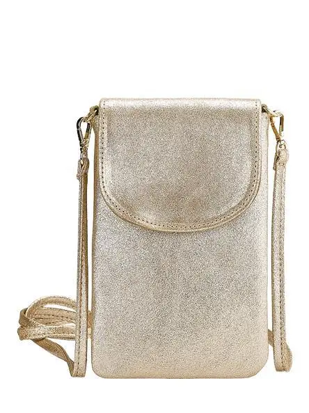 Gigi New York Emmie Phone Crossbody - Metallic