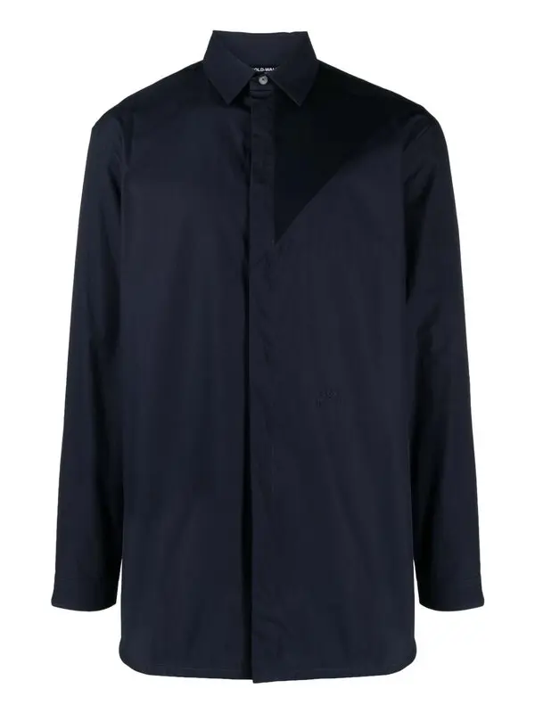 A-COLD-WALL* Long-sleeve Cotton Shirt - Blue