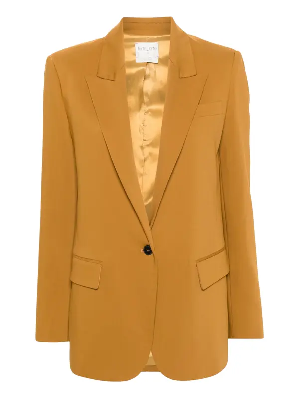 FORTE_FORTE Single-breasted Blazer - Yellow