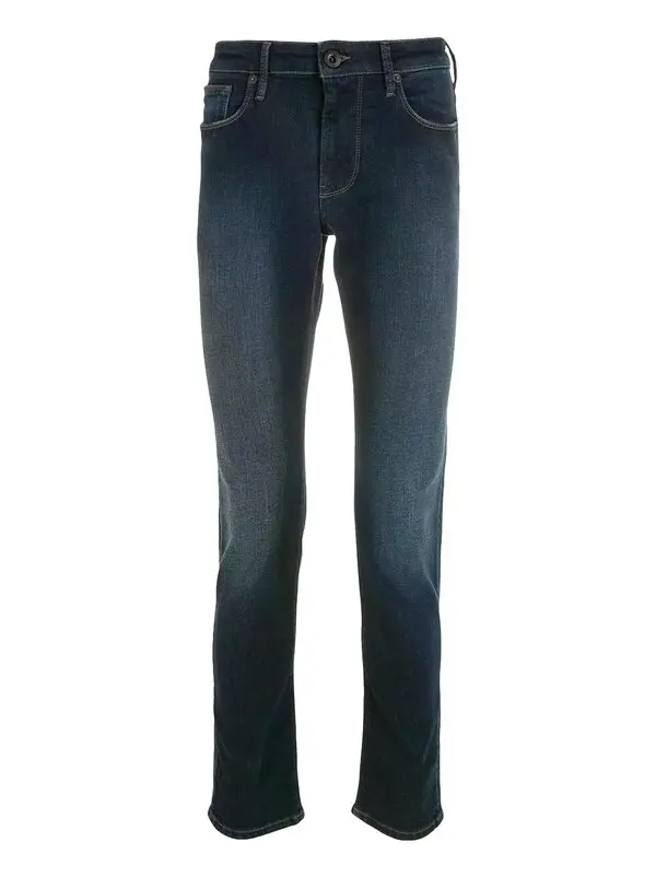 Emporio Armani Classic Mid-rise Jeans - Blue