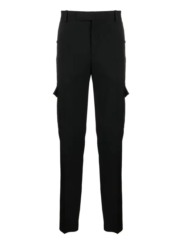 Alexander McQueen Tapered-leg Cargo Trousers - Black