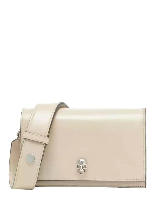 Alexander McQueen The Biker Skull Shoulder Bag - Neutrals