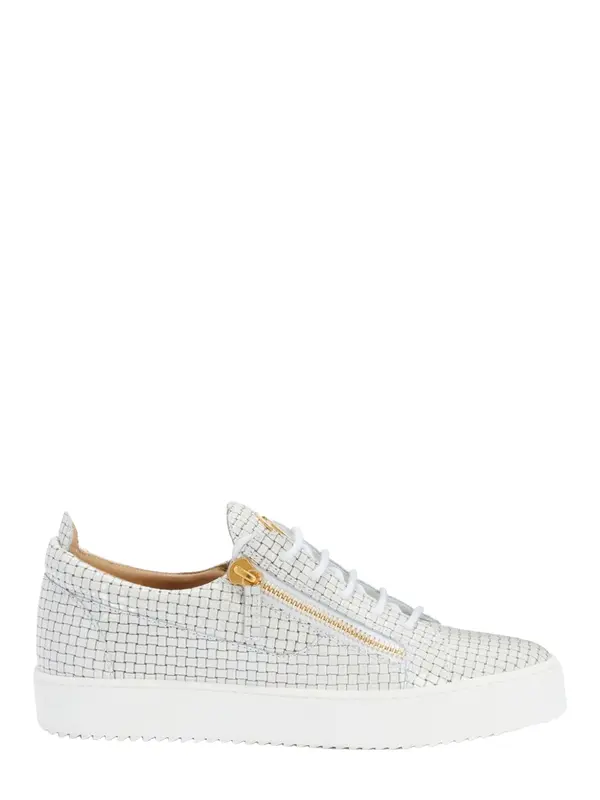 GIUSEPPE ZANOTTI Frankie Double-zip Low-top Sneakers - White
