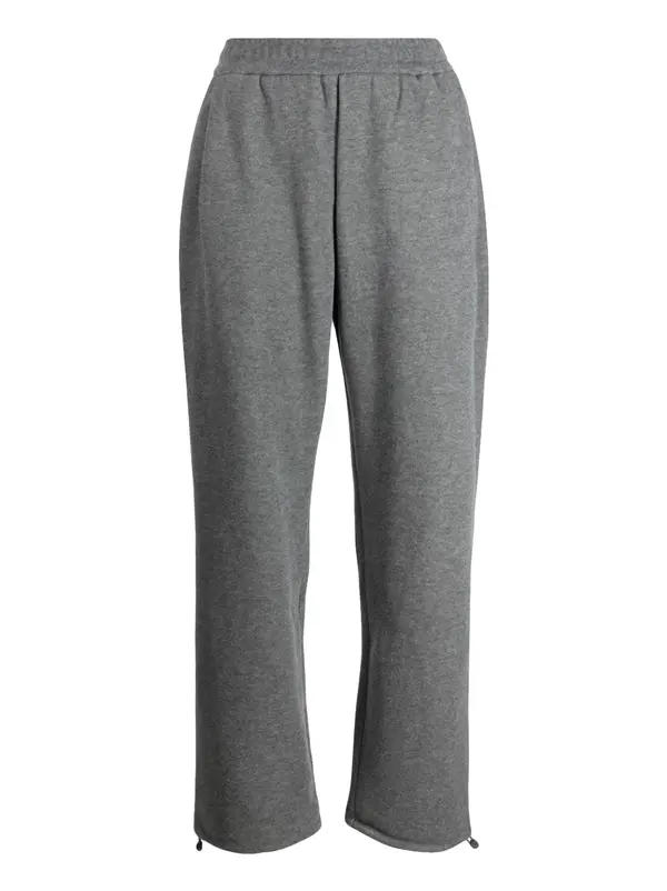 B+AB Mélange Wide-leg Track Pants - Grey