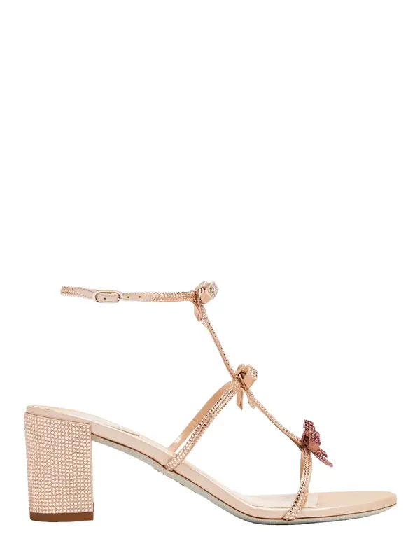 Rene Caovilla Caterina Crystal-embellished Sandals - Pink