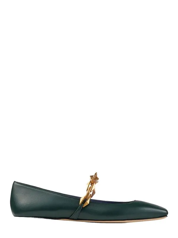 JIMMY CHOO Diamond Tilda Ballerinas - Green