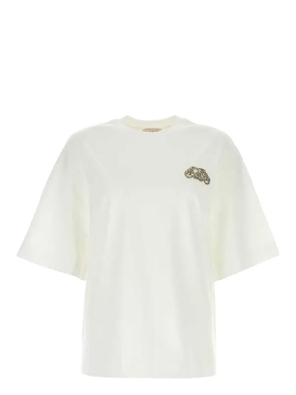Alexander McQueen Seal Logo T-shirt - White