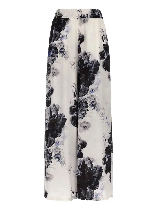 Alexander McQueen Chiaroscuro Pajama Trousers - White
