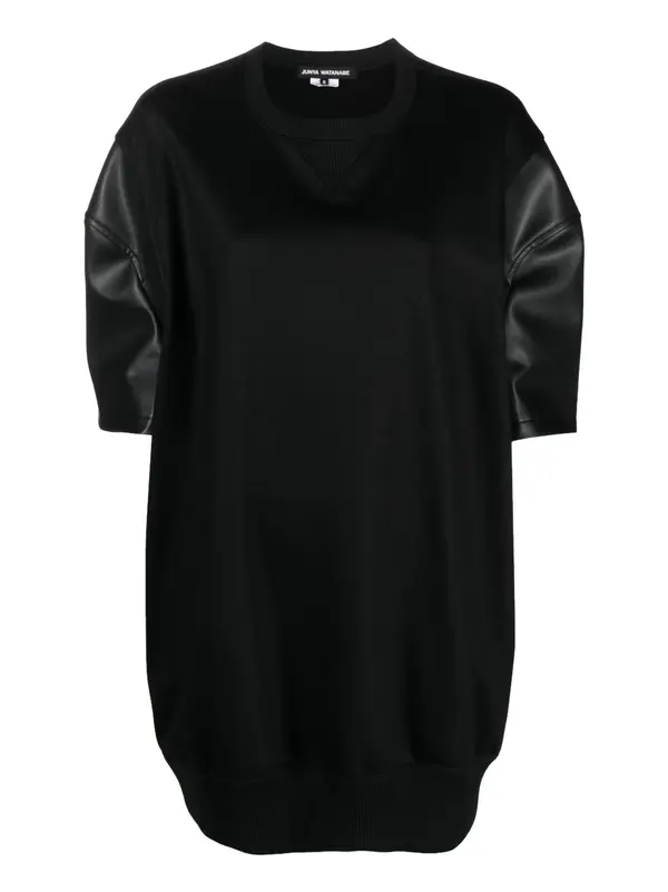 Junya Watanabe Crew Neck Puff-sleeved T-shirt - Black