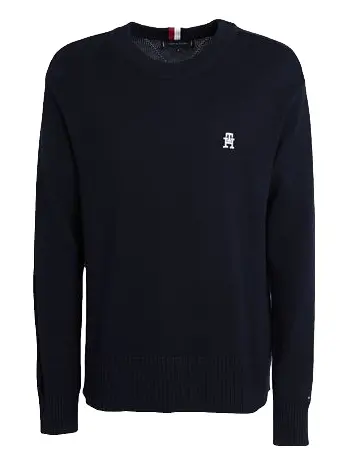 Tommy Hilfiger Cotton Crewneck Sweater - Blue