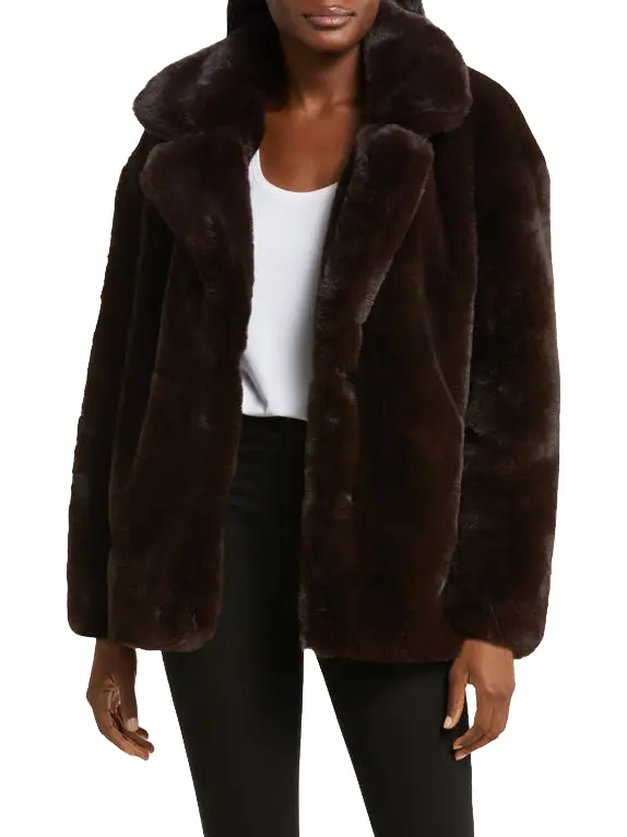 Blanknyc Faux Fur Coat - Americano