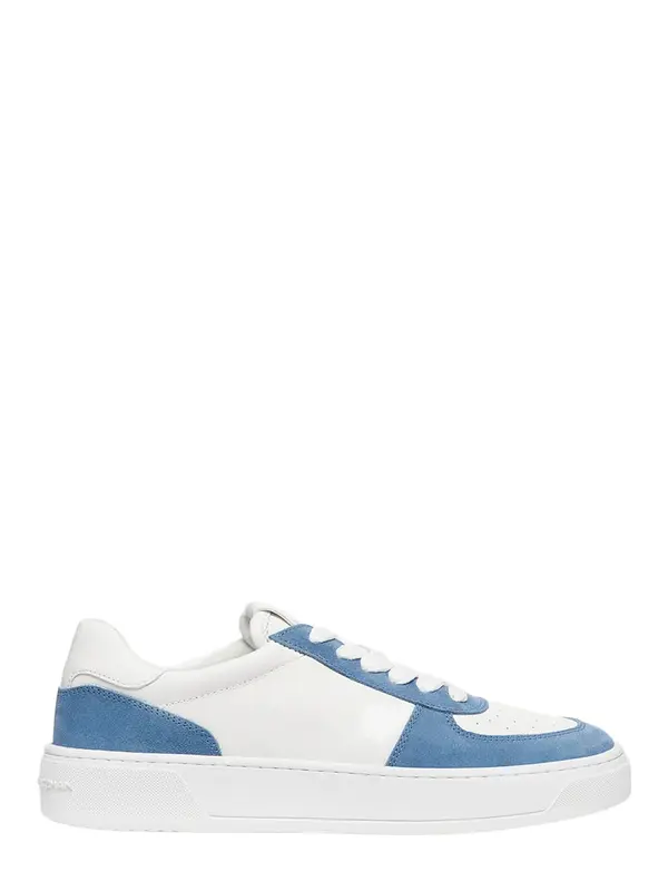 STUART WEITZMAN Courtside Low-top Sneakers - Whiteblue Steel