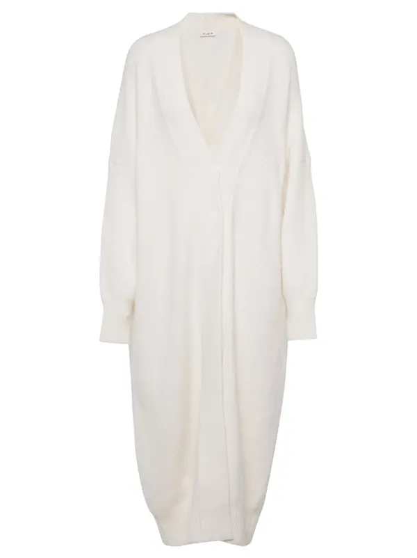 Alaïa Alpaca-blend Sweater Dress - White