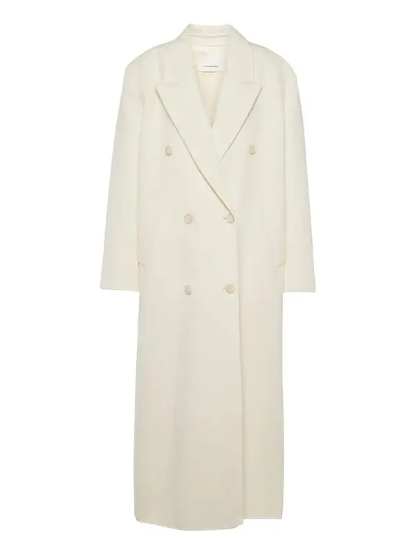 THE FRANKIE SHOP Gaia Oversized Wool-blend Coat - White