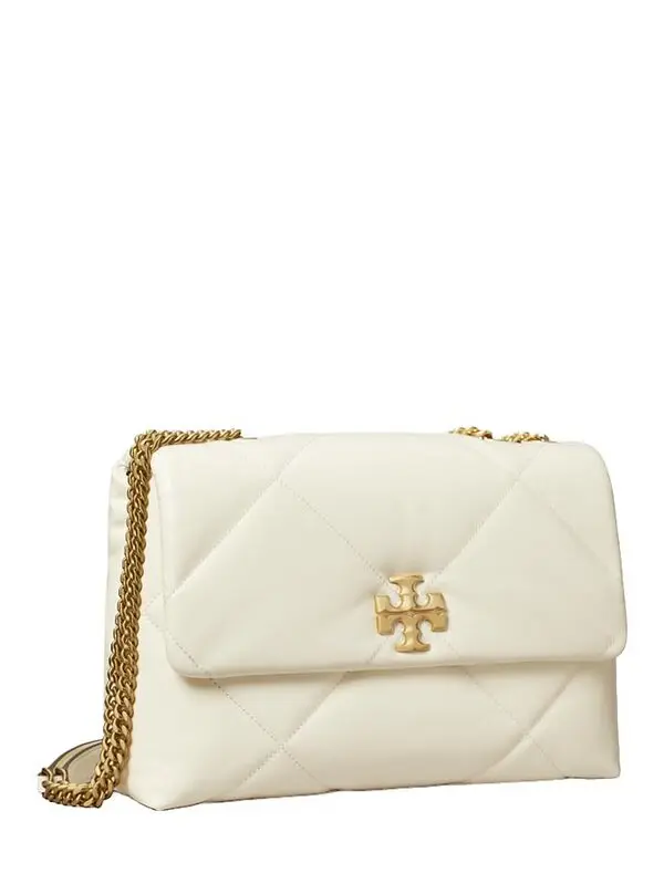 Tory Burch Kira Diamond Quilt Shoulder Bag - Warm White