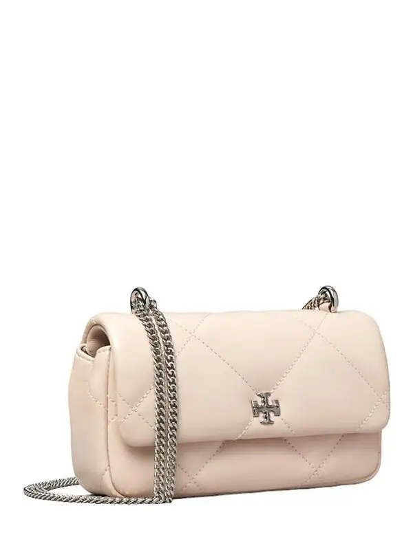 Tory Burch Mini Kira Diamond Quilt Flap Bag - Soft Pink