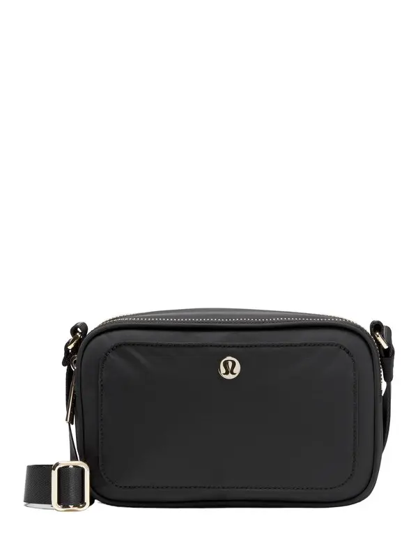 Lululemon Crossbody Camera Bag - Black/gold