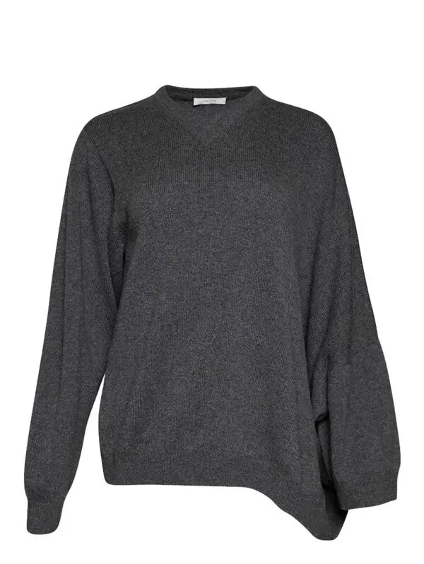 THE ROW Ermina Cashmere Top - Black