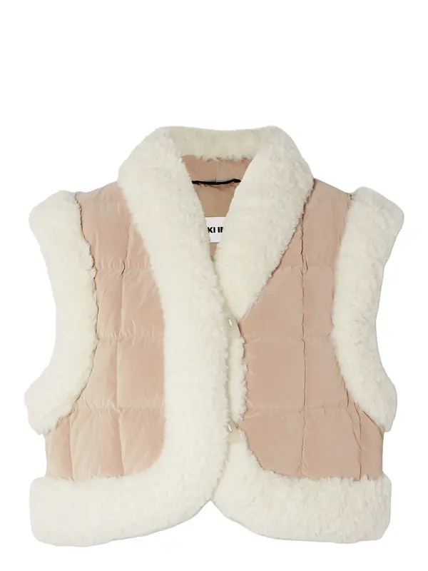 IENKI IENKI Keptar Cropped Down Vest - Neutrals
