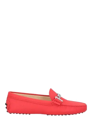 TOD'S Leather Loafers - Red