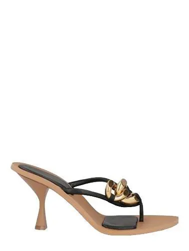 Stella McCartney Thong Sandal With Metal Detailing - Black