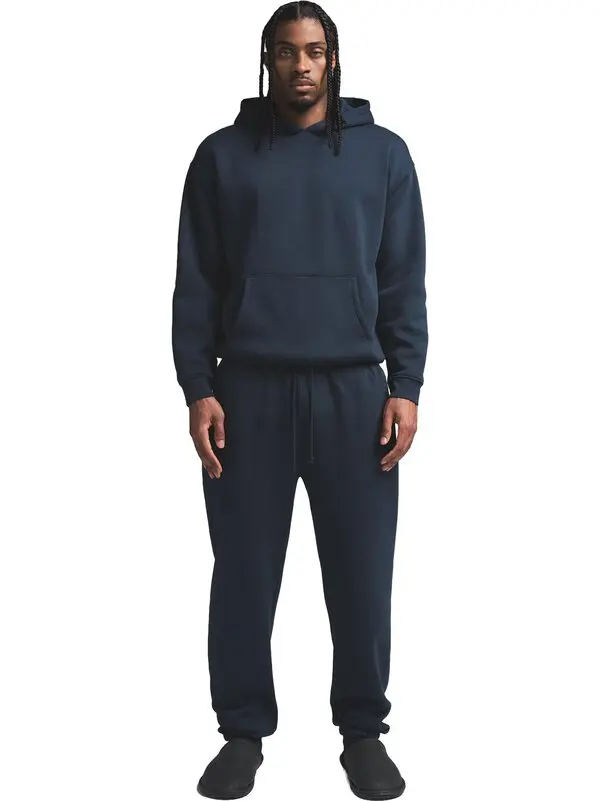 SKIMS Fleece Lounge Relaxed Hoodie - Navy