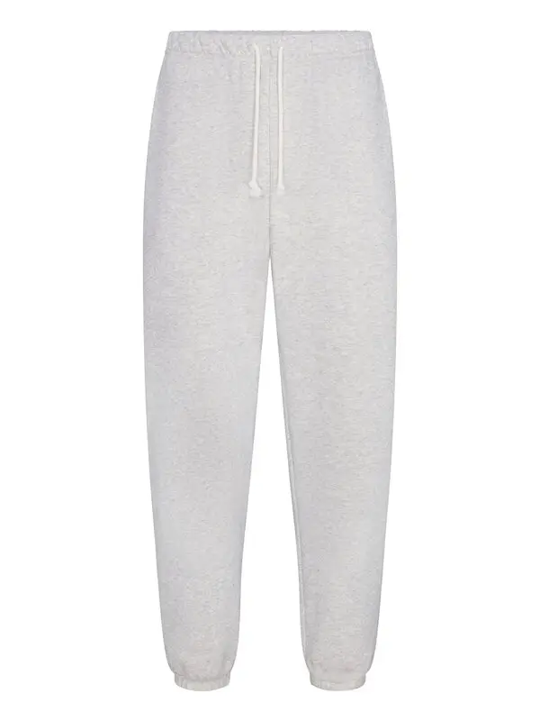 SKIMS Relaxed Jogger Pants | Grey | | Fleece Lounge - Light Heather Grey