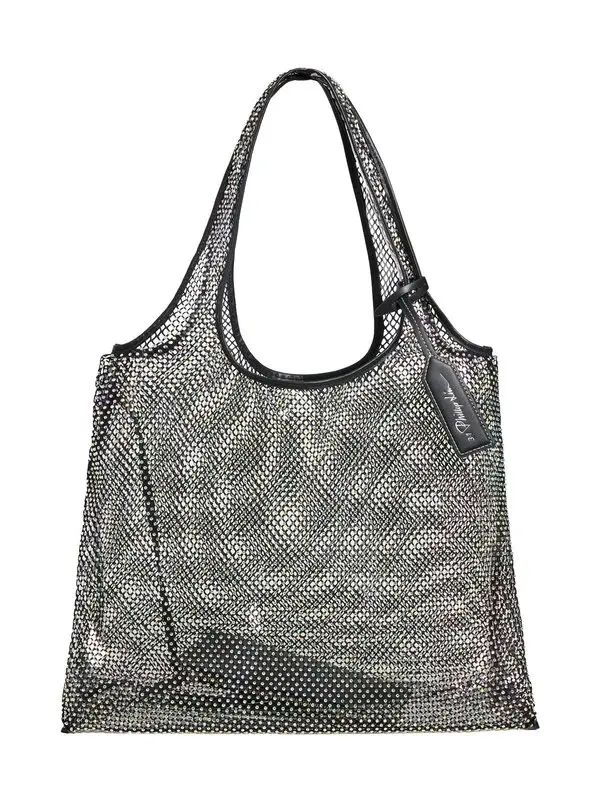 3.1 Phillip Lim Fine Crystal Mesh Tote - Black