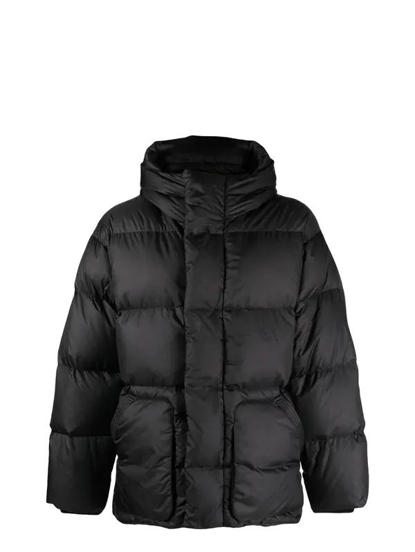 IENKI IENKI Michlin Zip-up Quilted Hooded Jacket - Black