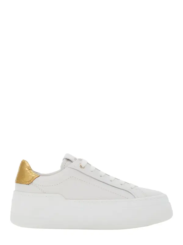FERRAGAMO Logo-patch Wedge Sneakers - White