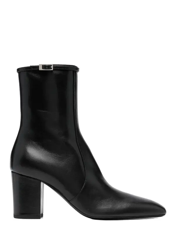 Saint Laurent Joelle 70mm Leather Boots - Black
