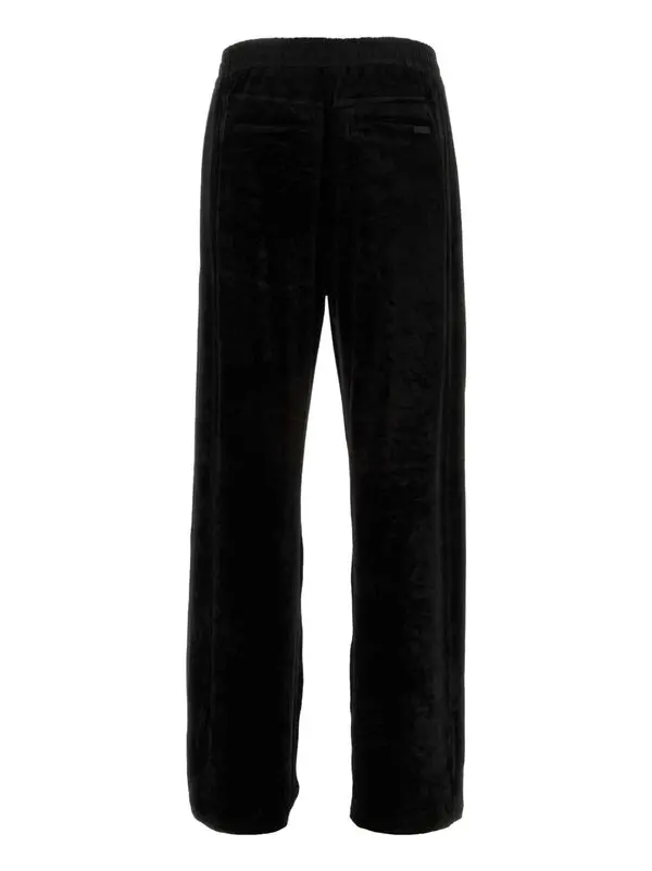 Saint Laurent Logo-plaque Drawstring Track Pants - Black