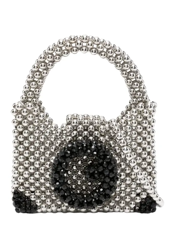 Germanier Bead-embellished Tote - Silver