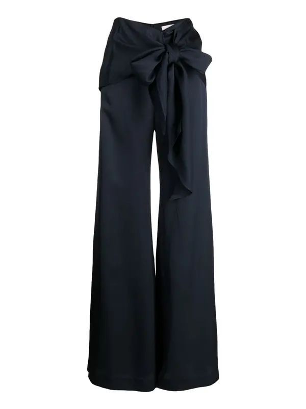 Silvia Tcherassi Noa Satin Trousers - Blue