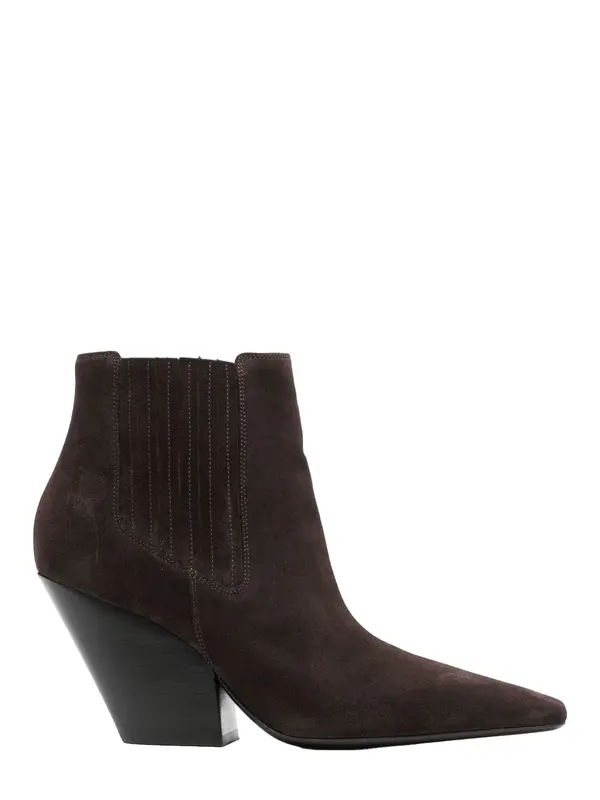 Casadei Anastasia 100mm Western Boots - Brown