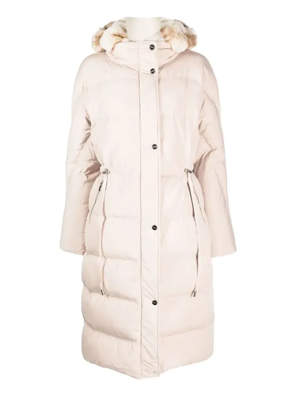 Max & Moi Dora Hooded Puffer Coat - Neutrals