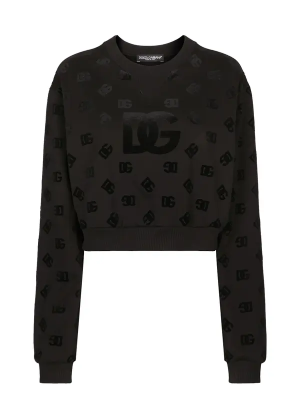 Dolce & Gabbana Logo-print Sweatshirt - Black