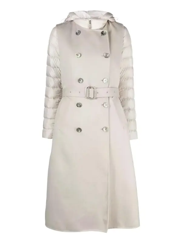 MOORER Harna Layered Padded Coat - Neutrals