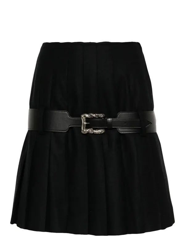 Enfants Riches Déprimés Restraint Pleated Skirt - Black