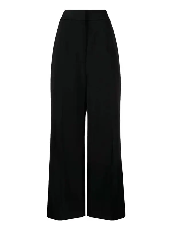 Khaite Banton Palazzo Trousers - Black