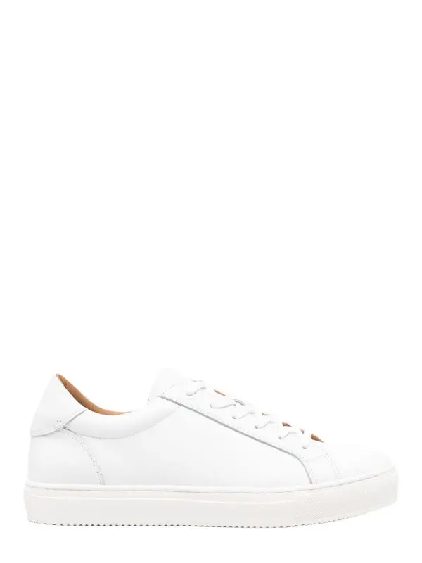 Boggi Milano Panelled Leather Sneakers - White