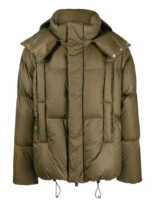 Bacon Andrew Detachable-hood Padded Jacket - Green