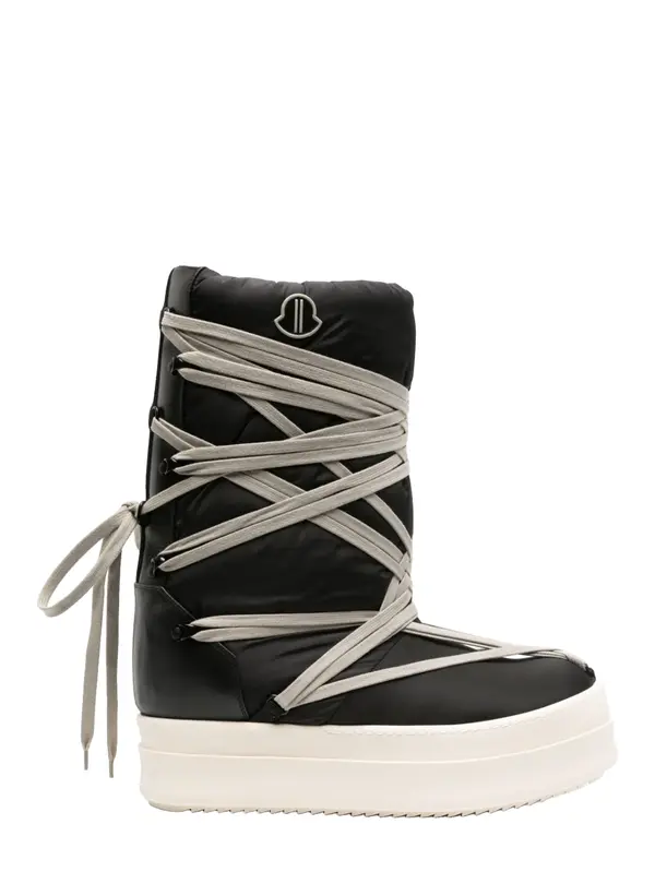 Rick Owens Moncler + Bigrocks Padded Mid-calf Boots - Black