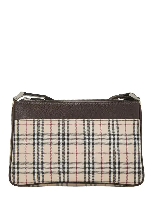 Burberry House Check Jacquard Crossbody - Brown