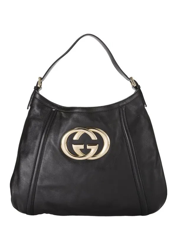 Gucci Leather Hobo - Black