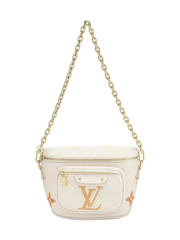 LOUIS VUITTON Giant Monogram Empreinte Bumbag - Cream