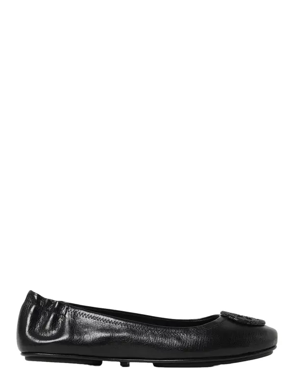 Tory Burch Minnie Nappa Leather Ballet Flats - Black