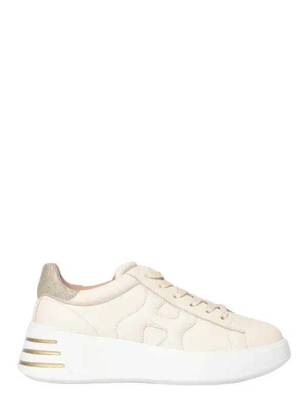Hogan H564 Leather Sneakers - Beige